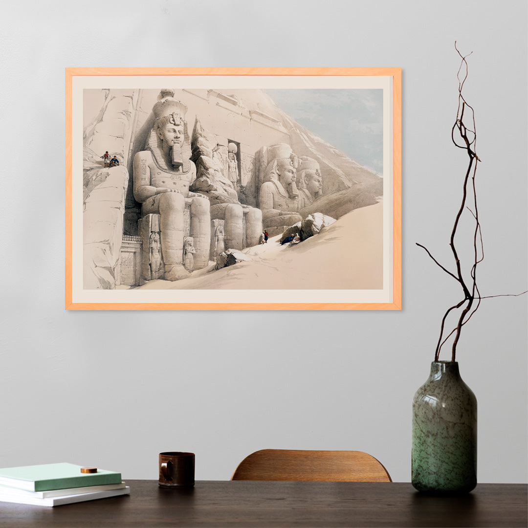 Poster | The Great Temple of Aboo Simble by David Roberts 1864 ...
